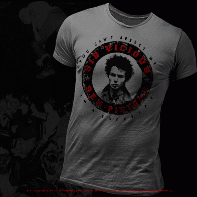 sid vicious shirt Shock Rock graphics